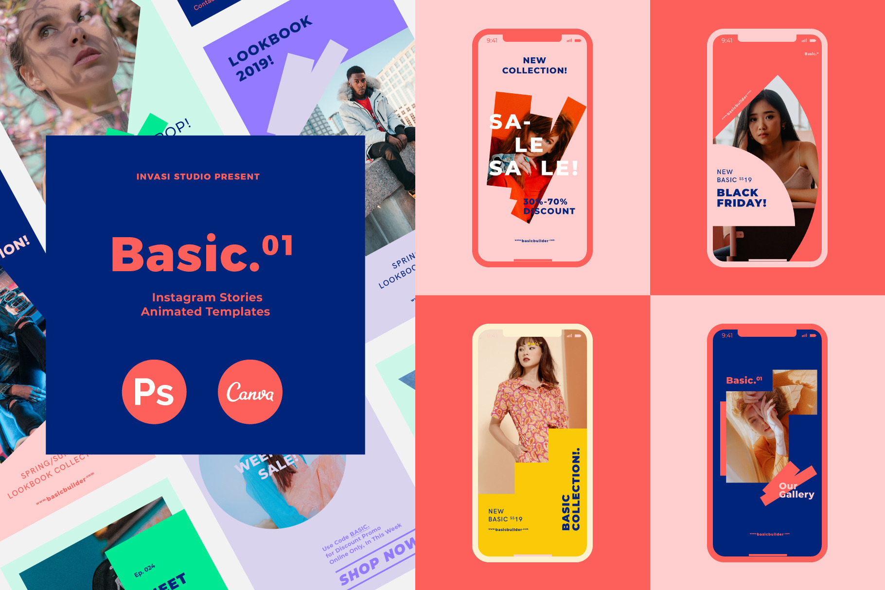 BASIC-Instagram Stories Animated, a Social Media Template by Invasi Studio