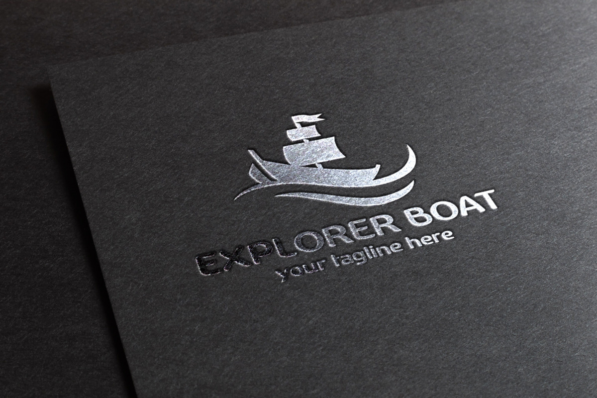 Explorer Boat Vector Logo Template