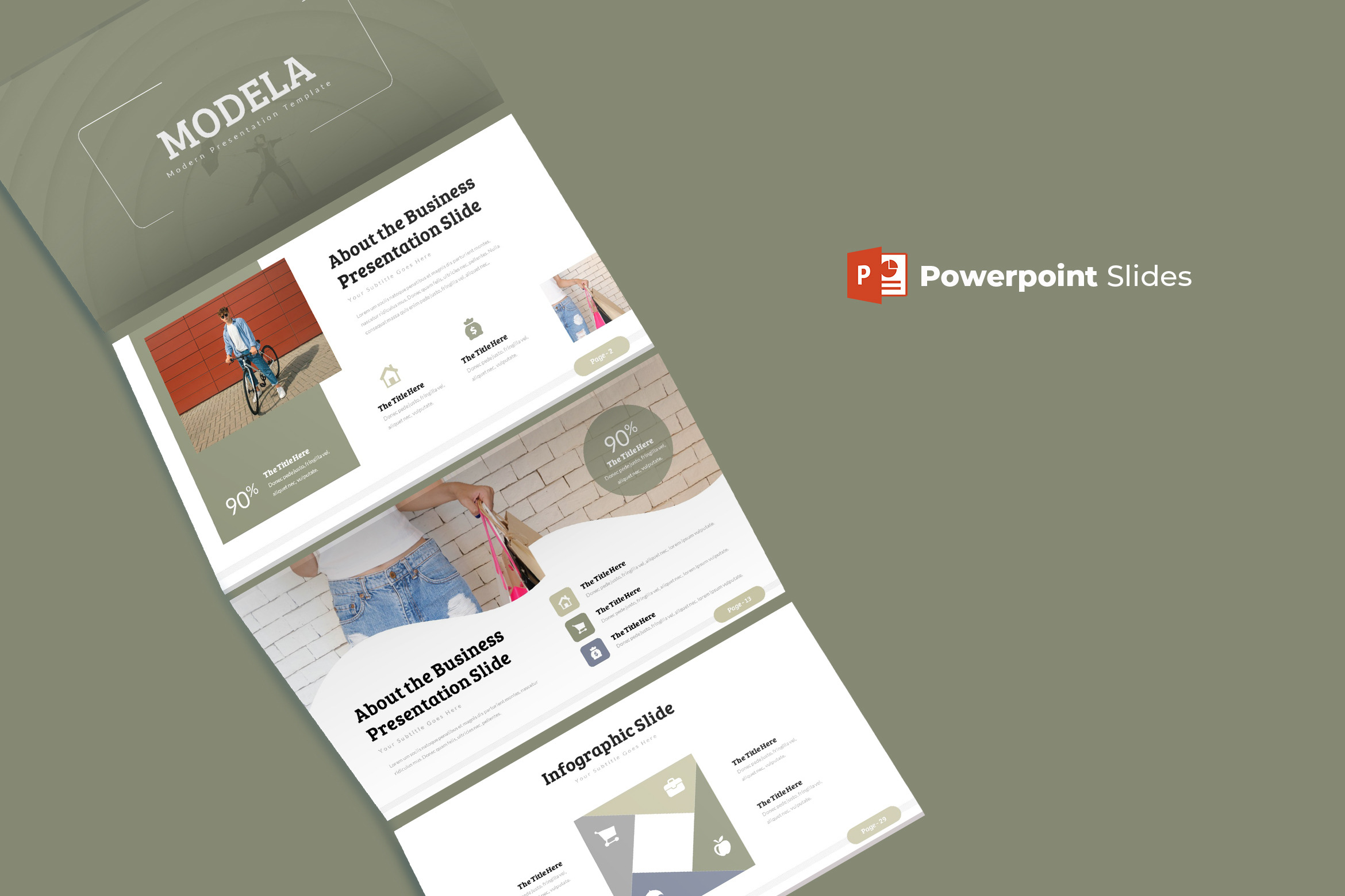 Modela - Powerpoint Template, a Presentation Template by AQR Studio ...