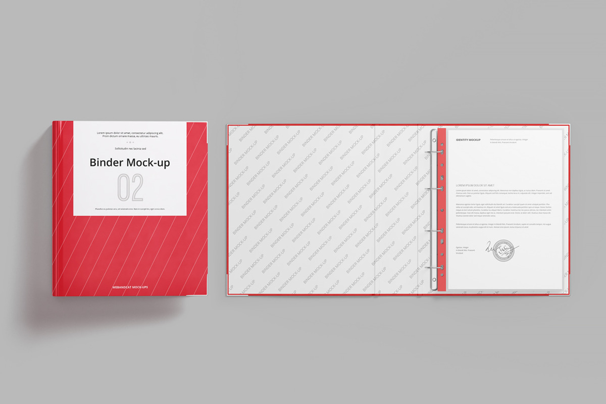 Binder Mock-up, a Books & Magazine Mockup by WebAndCat