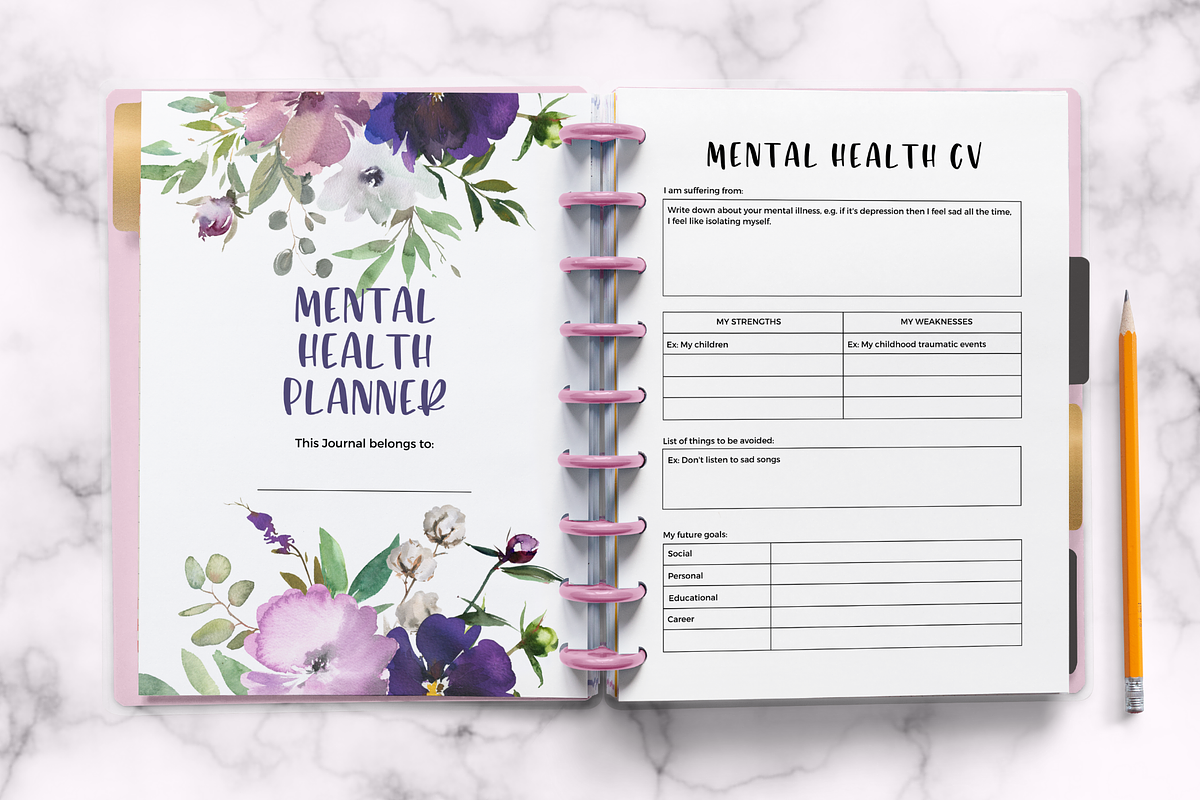 MENTAL HEALTH PLANNER - PDF PRINTABLE