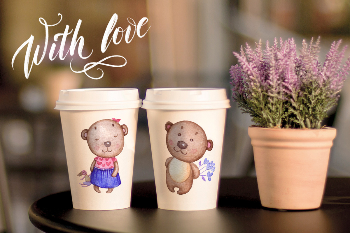 Sweet Love — Watercolor Collection, an Animal Illustration by Warm ...