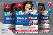 Learn to Drive Services Flyer, a Flyer Template by PSDPixel