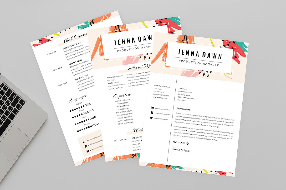 CV Red Resume Designer, a Resume Template by AQR Studio