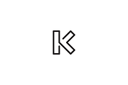 K Line Logo, a Branding & Logo Template by ekoanug