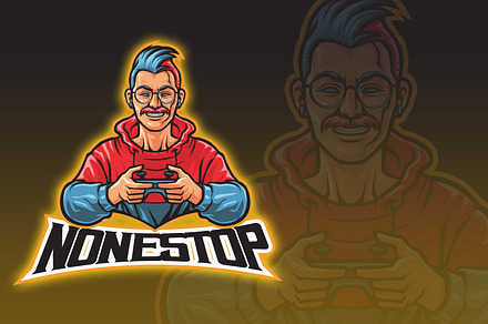 Hoodie Gamer Logo, a Branding & Logo Template by Suhandi