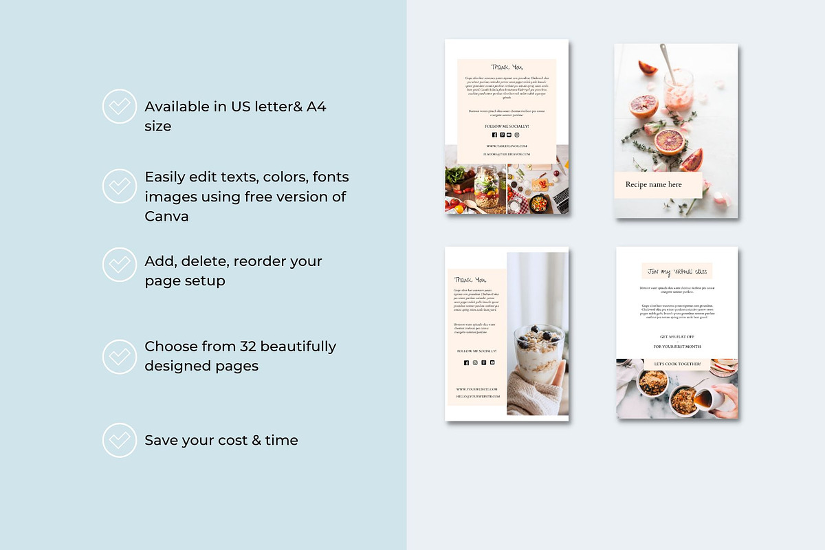 Canva Recipe Ebook Template