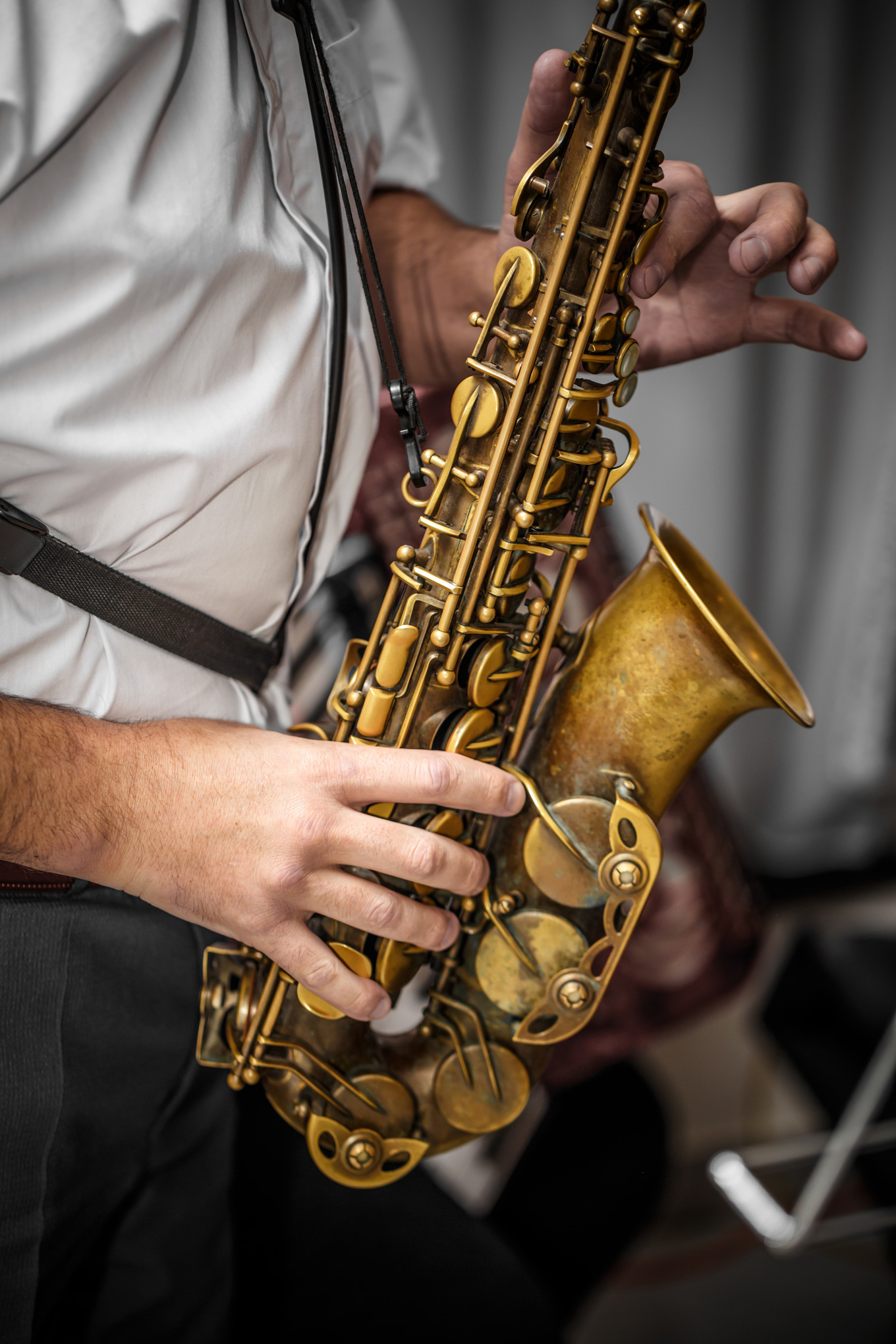 Musician playing the saxophone, an Arts & Entertainment Photo by ...