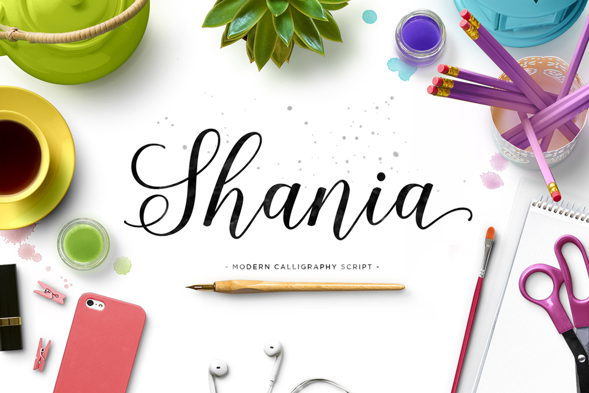 Shania Script, a Script Font by Seniors | Creative Market