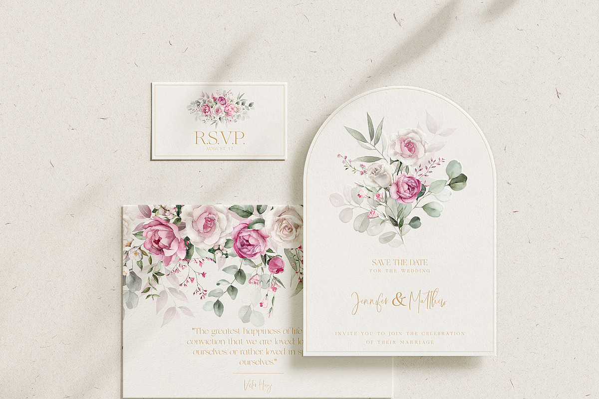 BUNDLE Watercolor Floral Graphic, a Decorative Illustration by Veris Studio