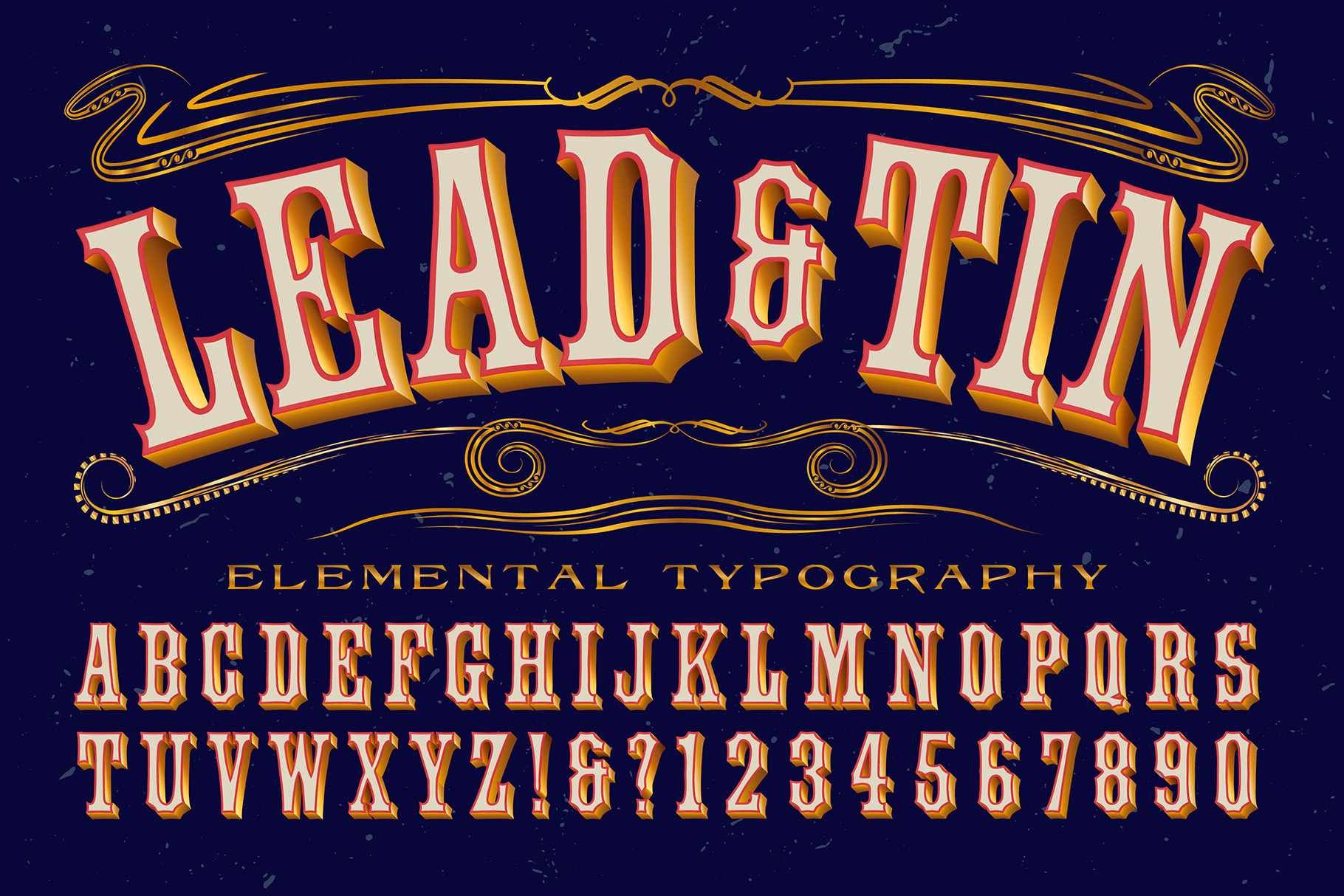 Lead & Tin Alphabet, an Object Graphic by Mysterylab Designs | Creative ...