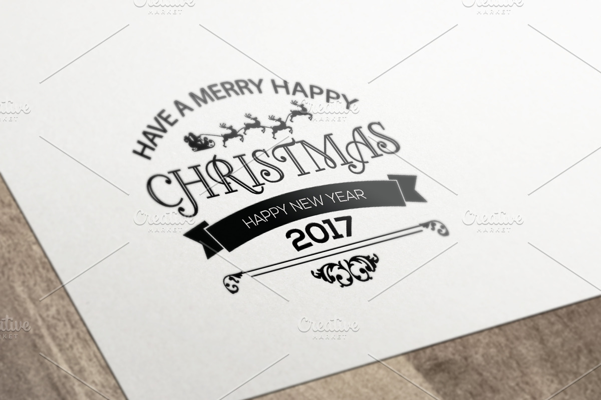 Christmas Greetings Logo & Badges V2, a Branding & Logo Template by ...