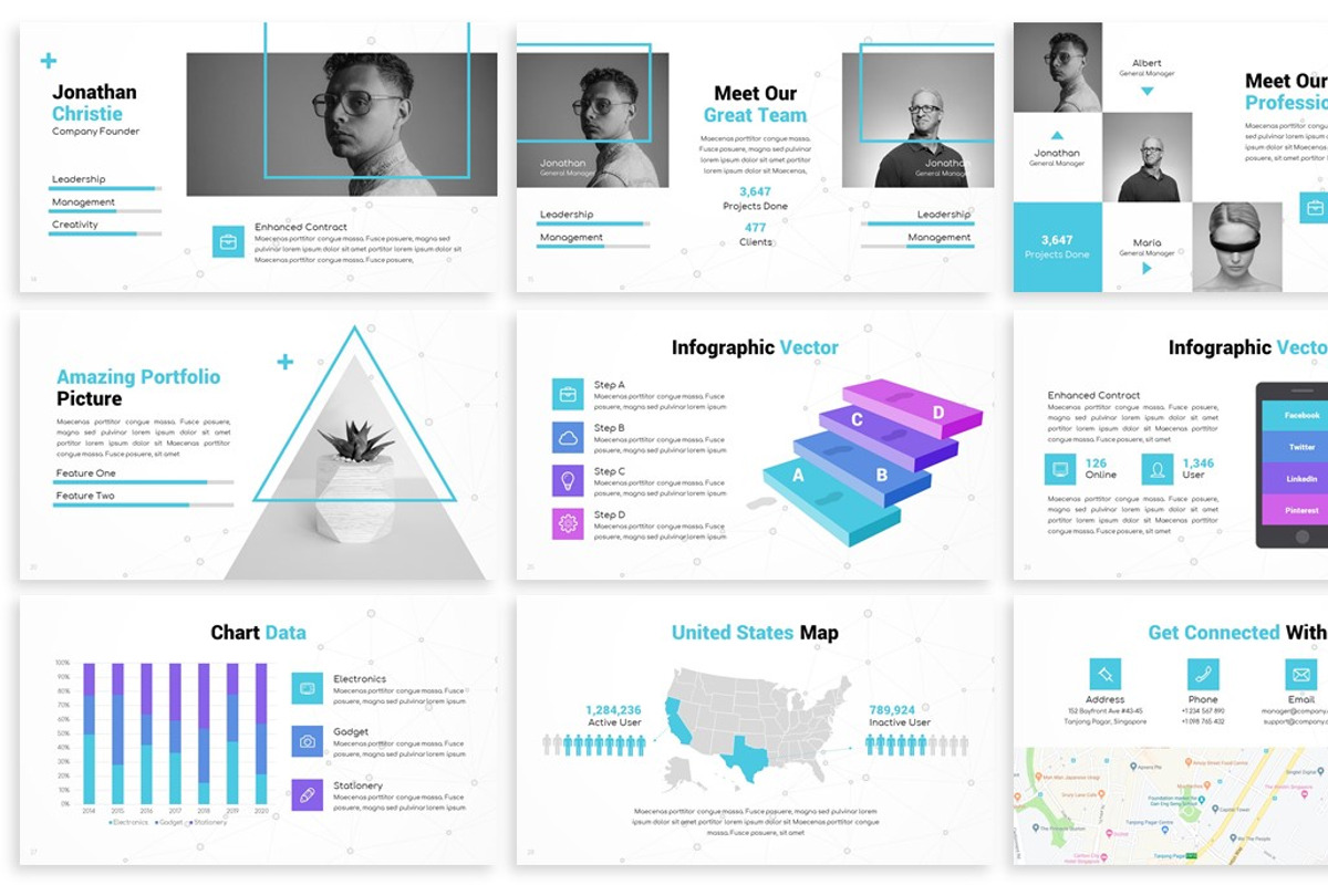 Malia - Google Slides Template, a Presentation Template by SlideFactory