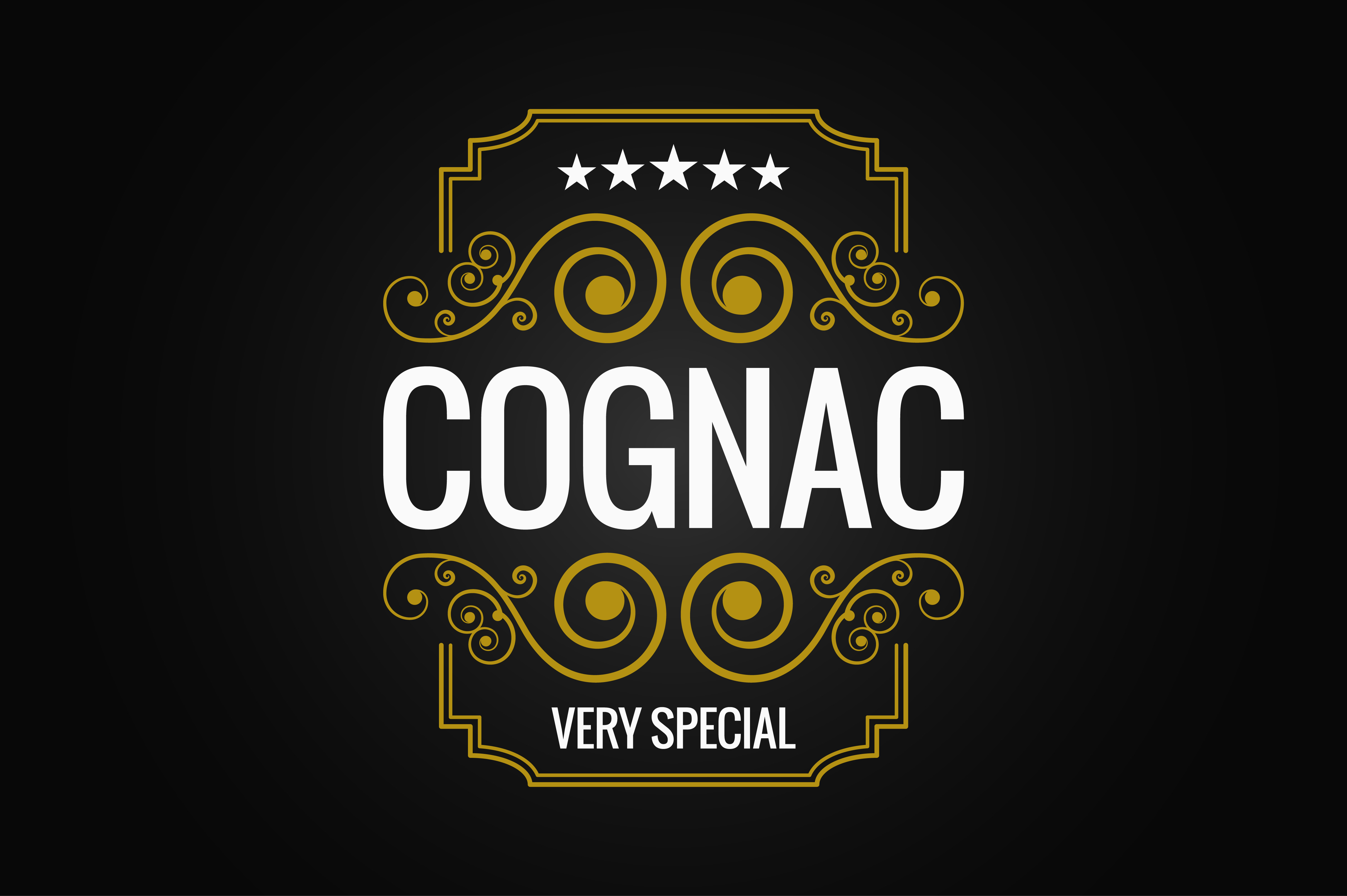 cognac logo design background, a Decorative Illustration by PushLogo