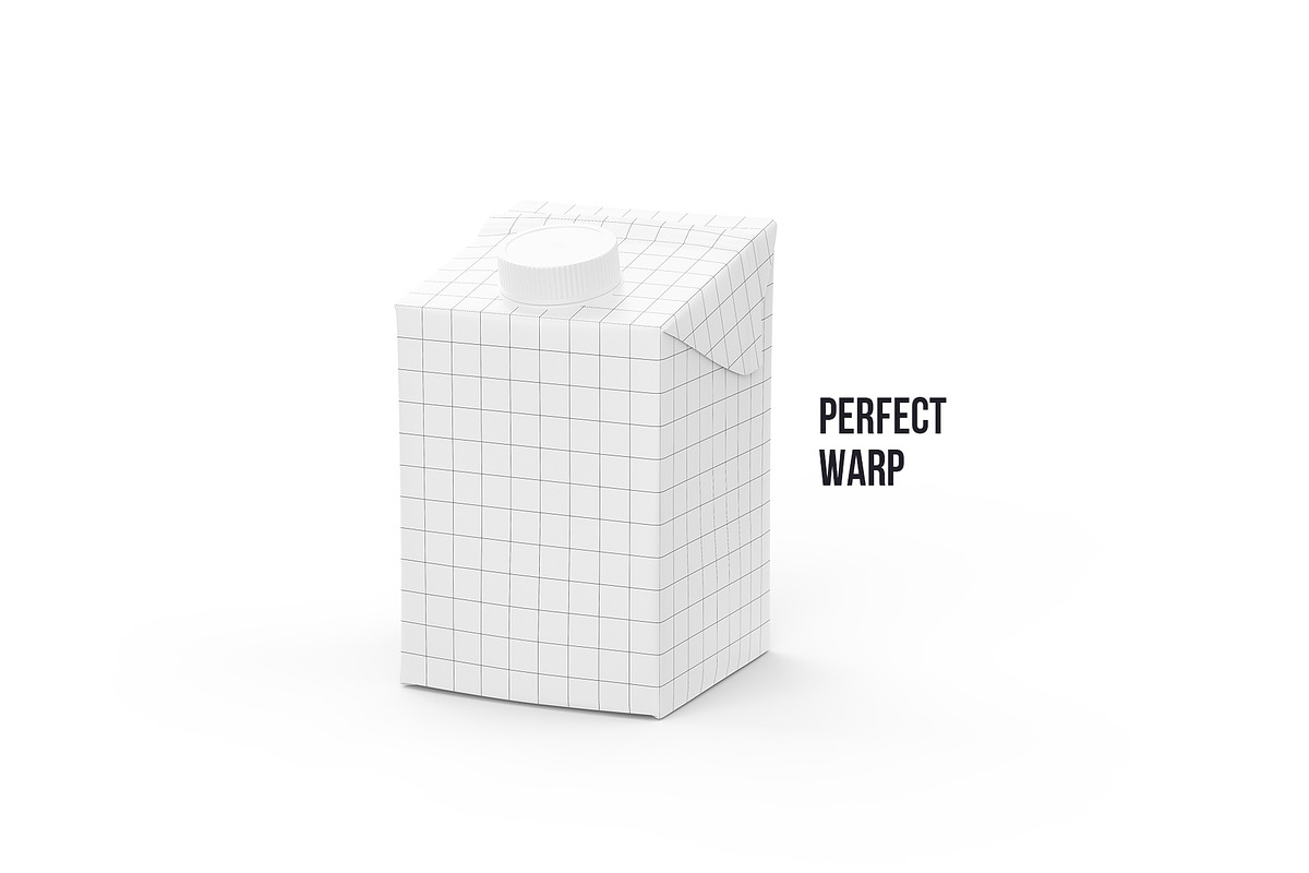 Milk packaging. Tetra Brik edge, a Packaging Mockup by easymock
