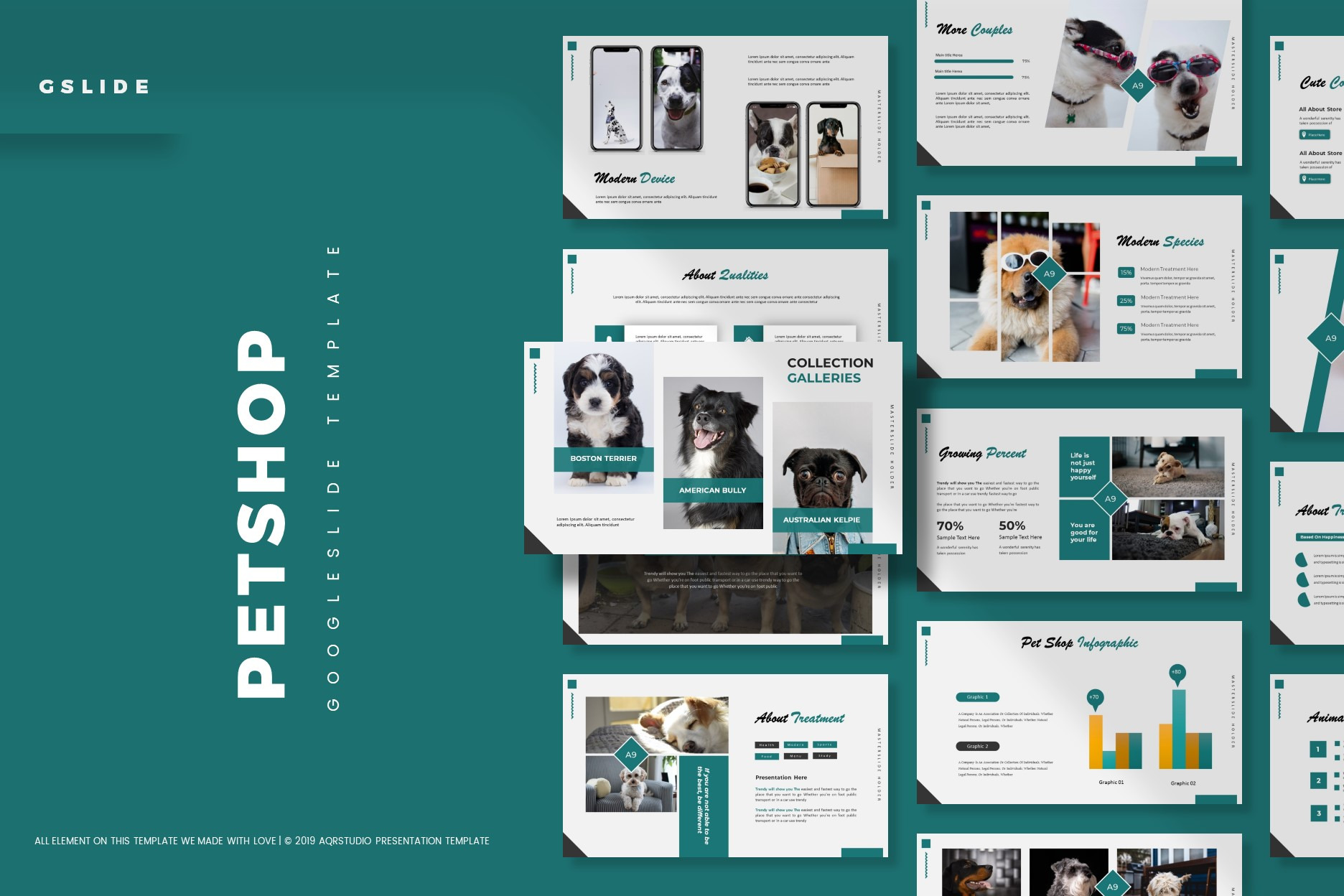 Petshop - Google Slides Template, a Presentation Template by AQR Studio