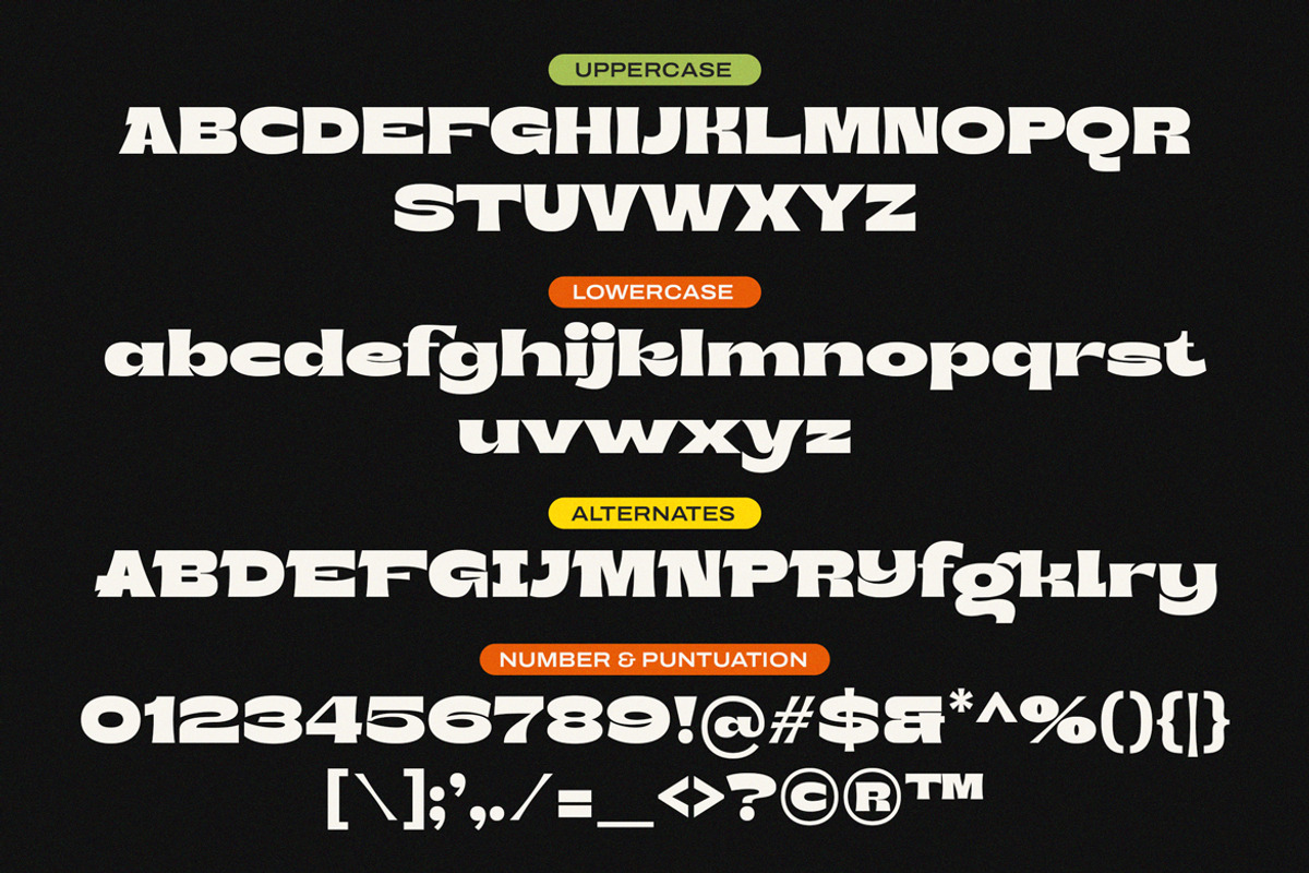 Bront-Olo – Retro Groovy Bold Font, a Sans Serif Font by kangfont Studio