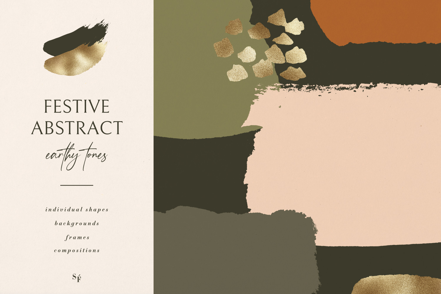 Festive Abstract | Shapes & Extras, an Illustration by Studio Fevrier ...