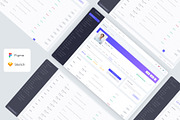 User Profile Statements Admin UI Kit, an UI Kit Template by Betush