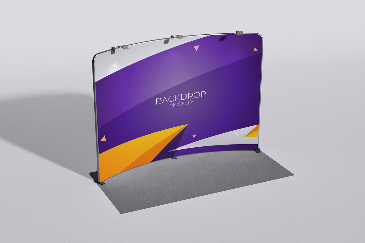 Backdrop Mockup, a Product Mockup by xavier_studio