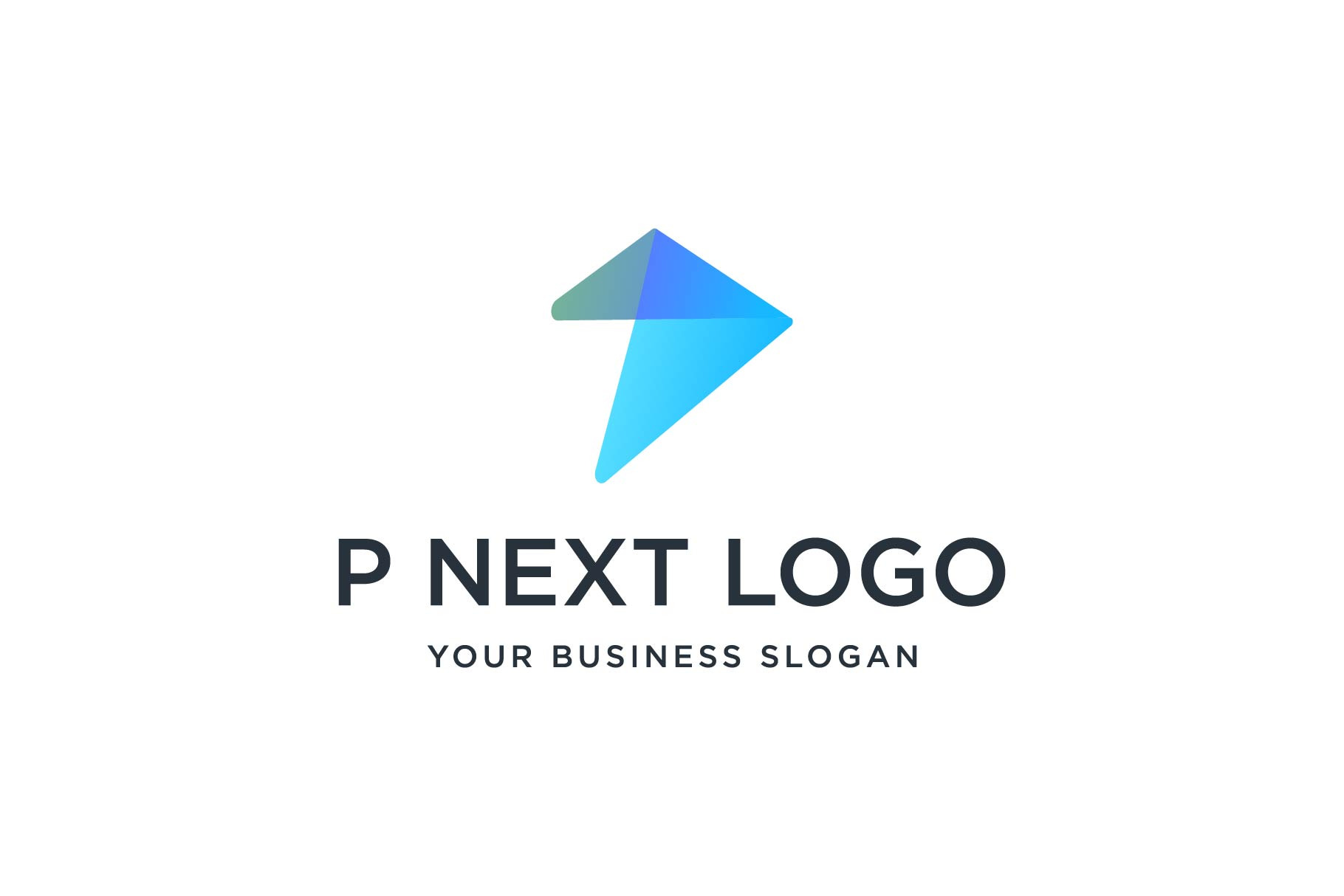 P Next Logo Design, a Branding & Logo Template by FransiskaDesign