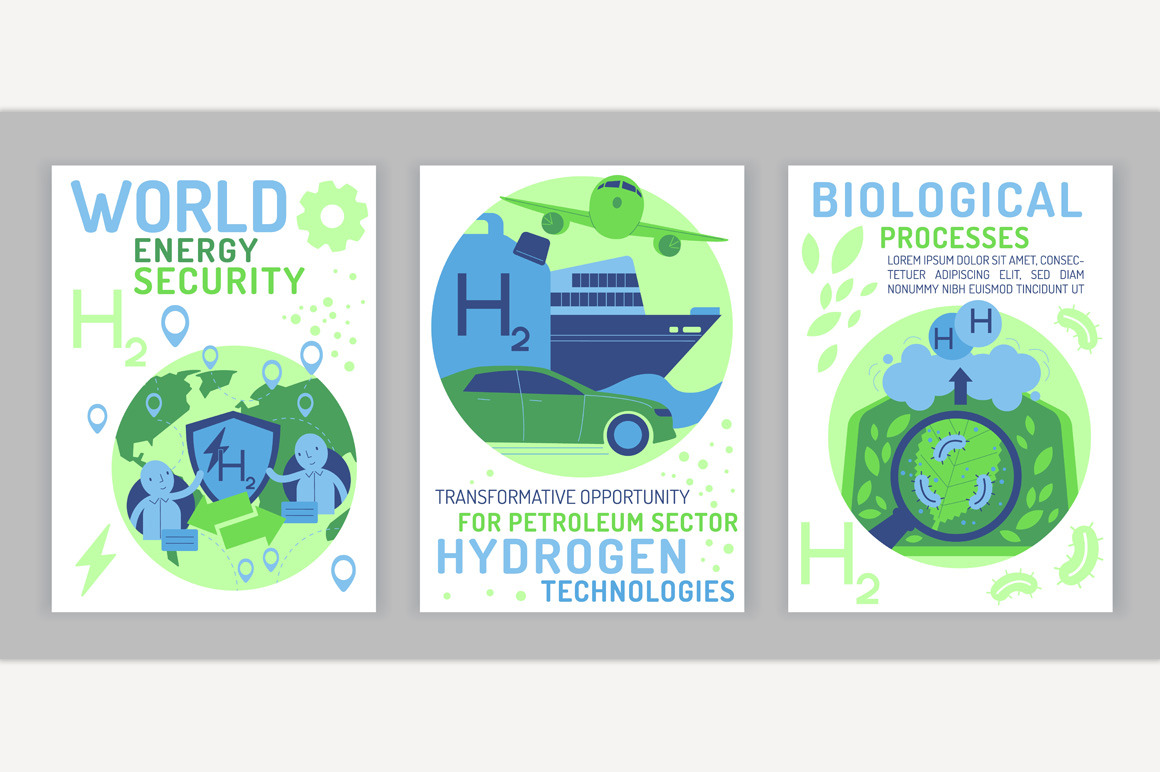 Green hydrogen energy production., a Technology Illustration by Anna's ...