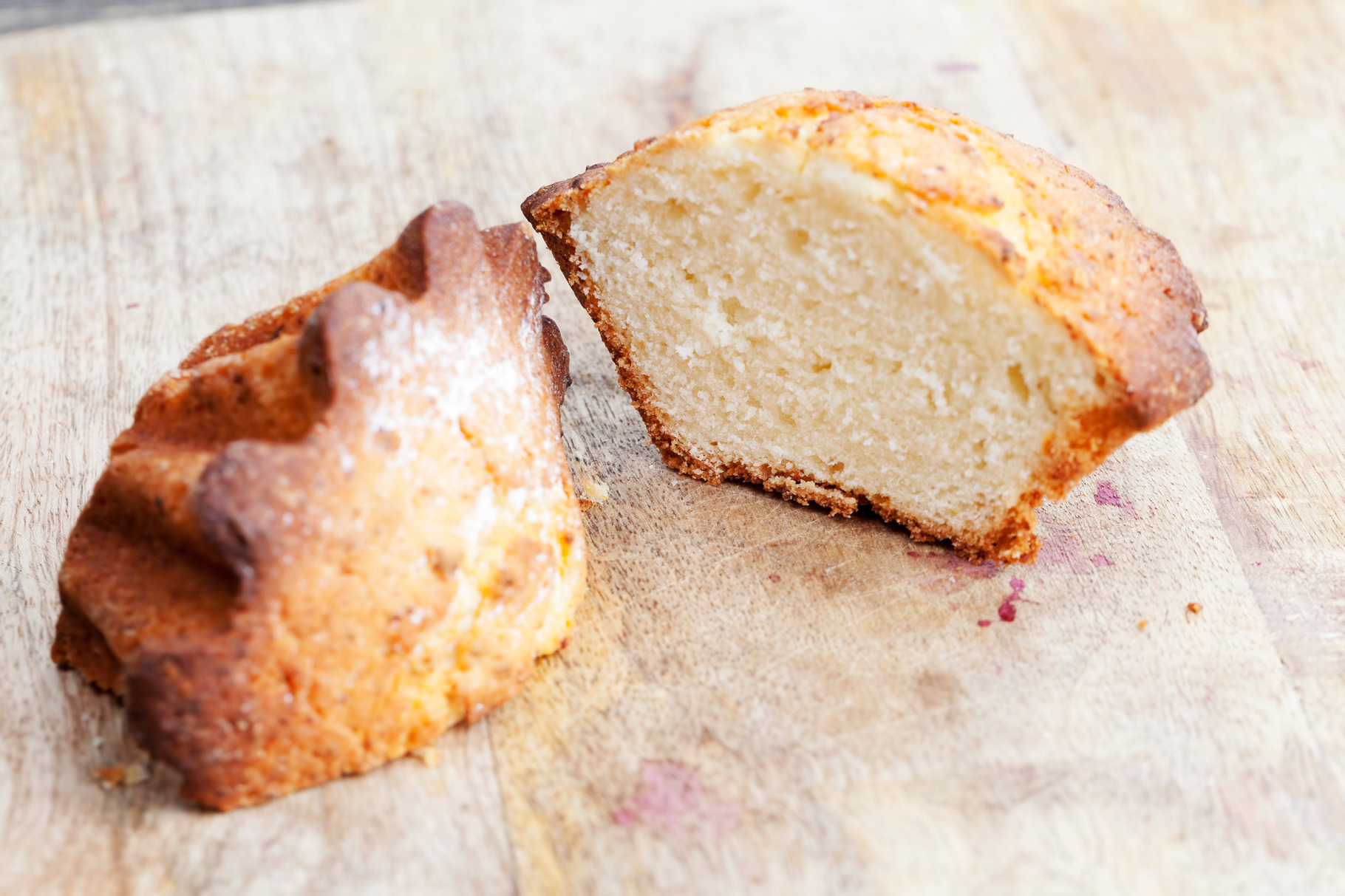 wheat sweet cupcake divided into several parts, a Photo by rsooll