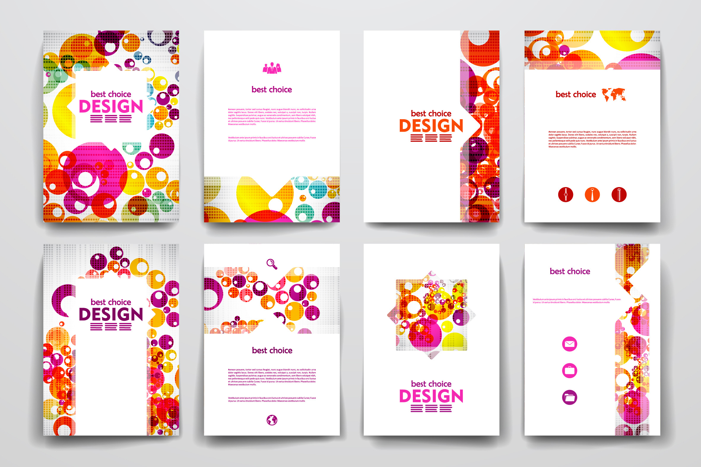 Colourful brochure templates, a Brochure Template by Palau