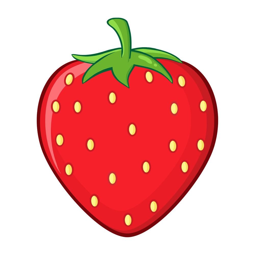 Strawberry Fruit Simple Design, a Food Illustration by HitToon