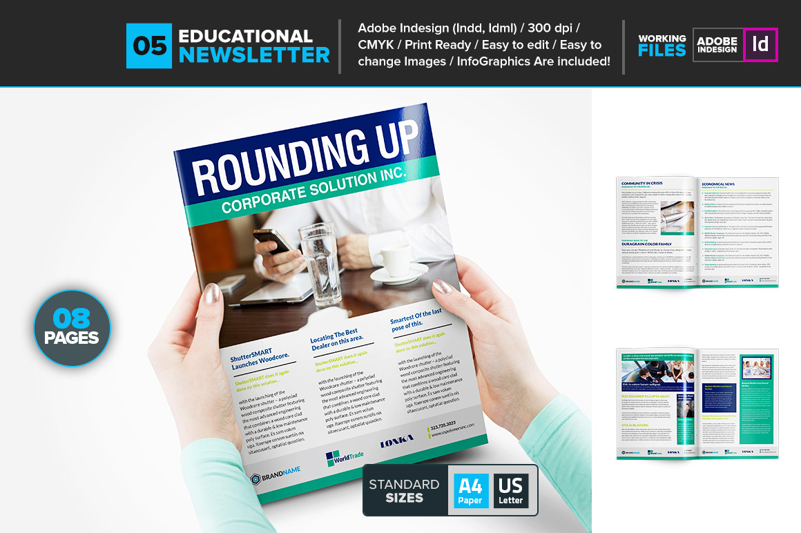 Multipurpose Newsletter Template 05, a Brochure Template by Layout Design