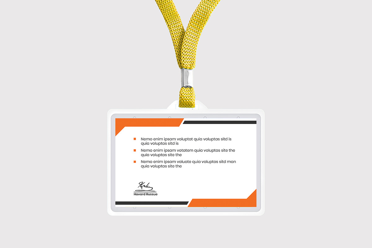 ID Card, a Card Template by UI_Expert