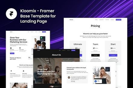 Hero Header Landing Page Template | Landing Page Templates ~ Creative ...
