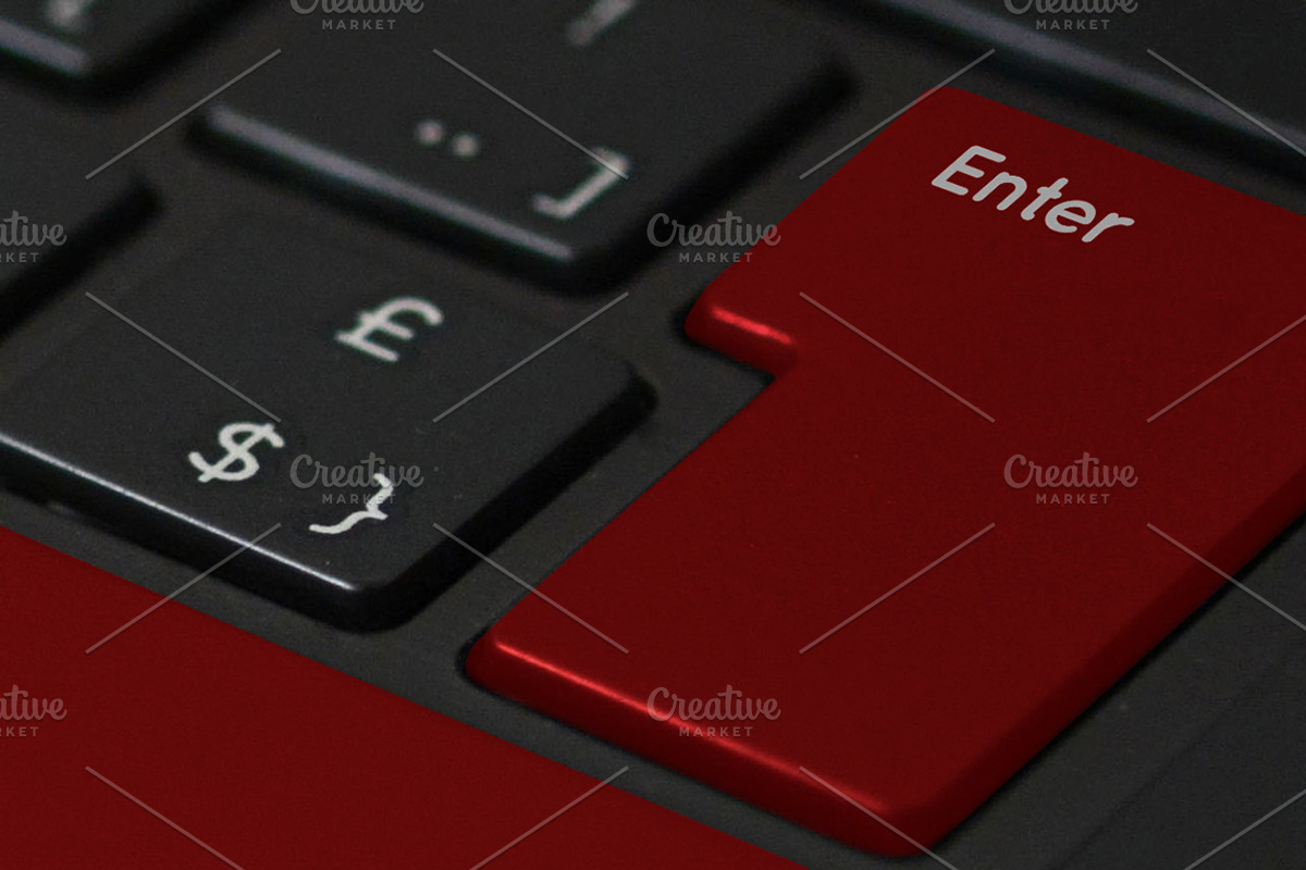 Custom Key on Keyboard Mockups, a Books & Magazine Mockup by ...