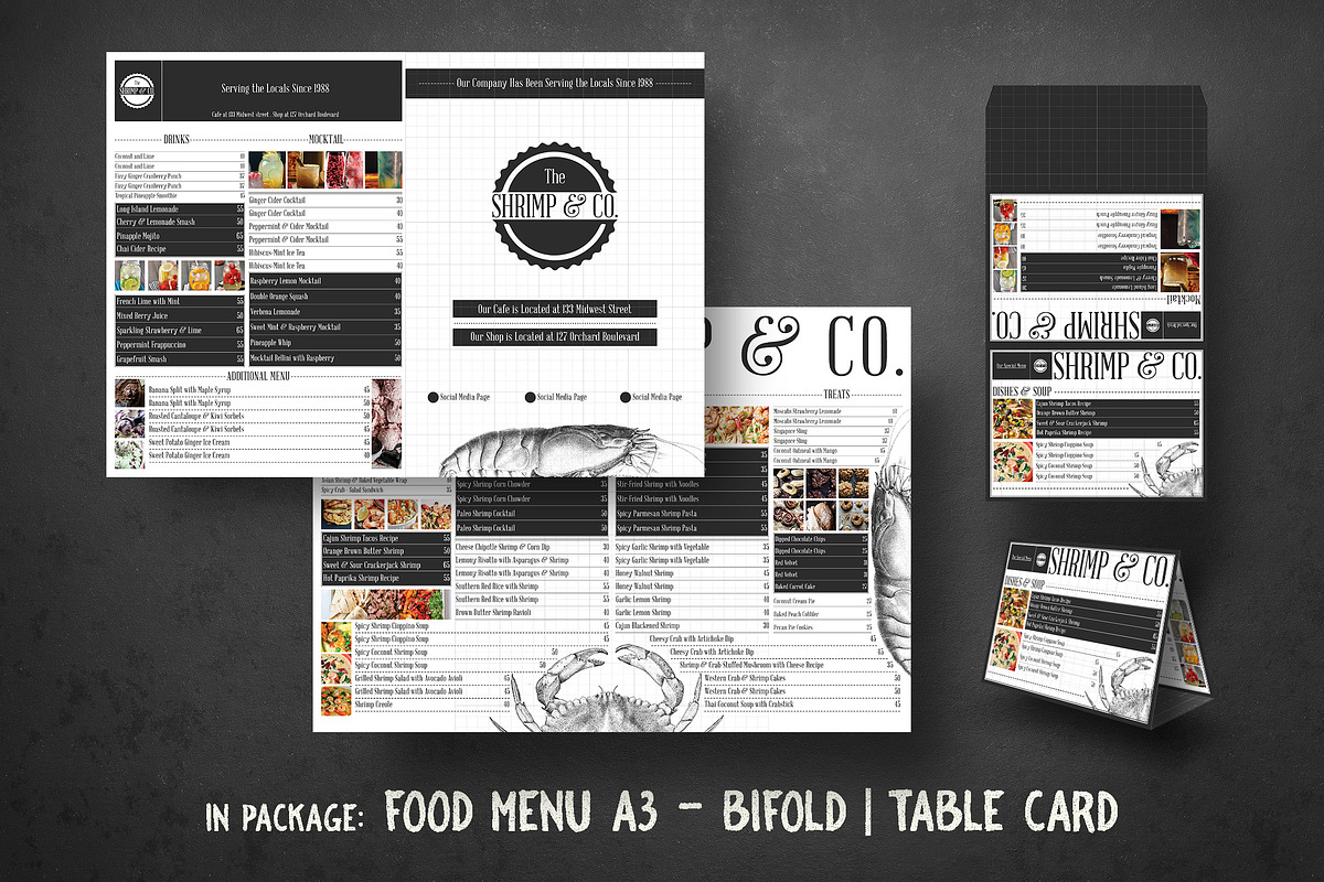Restaurant Menu Package, a Flyer Template by BlueRobinStudio