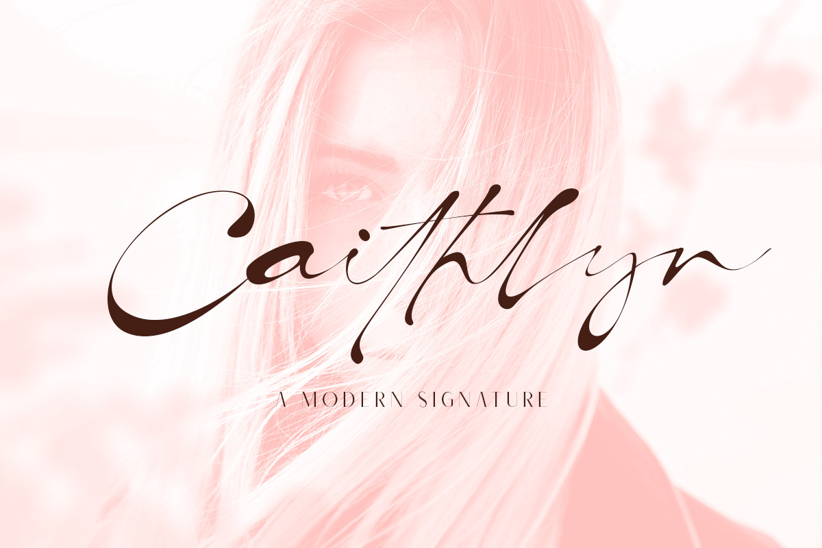 Caithlyn, a Script Font by Muntab_Art