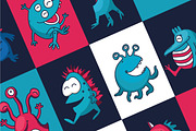 Monster set | Illustrations ~ Creative Market