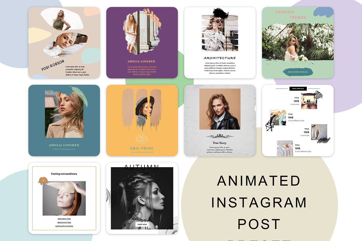 400 Animated Stories & Posts, a Social Media Template by Uno Creative ...