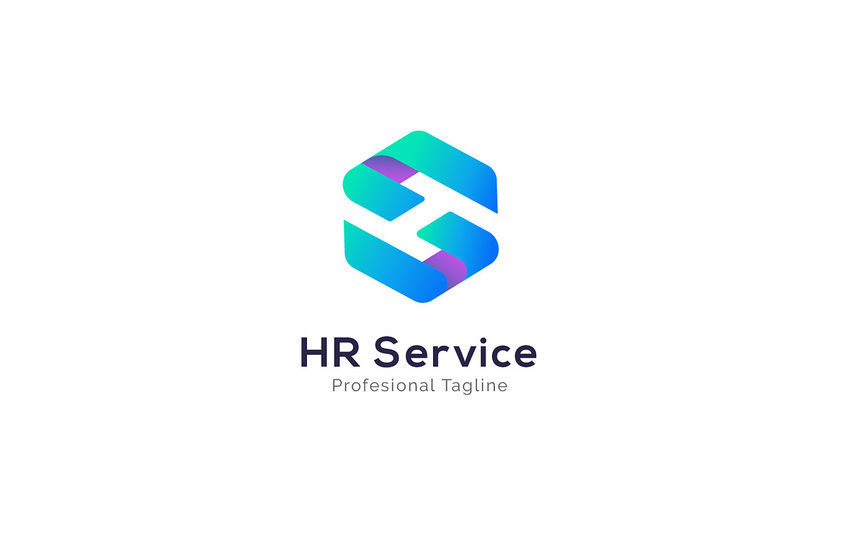 HR Service - H S Letter Logo, a Branding & Logo Template by Creative Corner