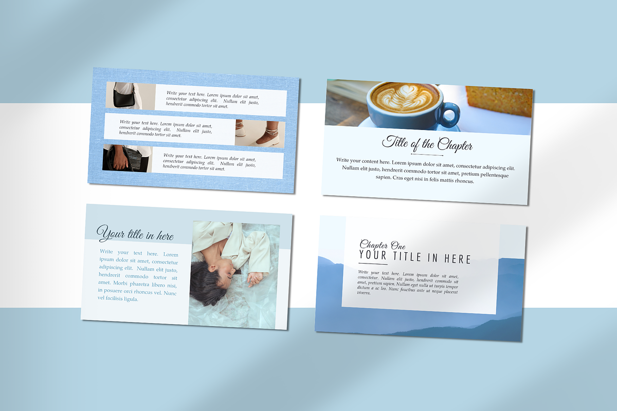 SLIDE Blue Mood CANVA TEMPLATE
