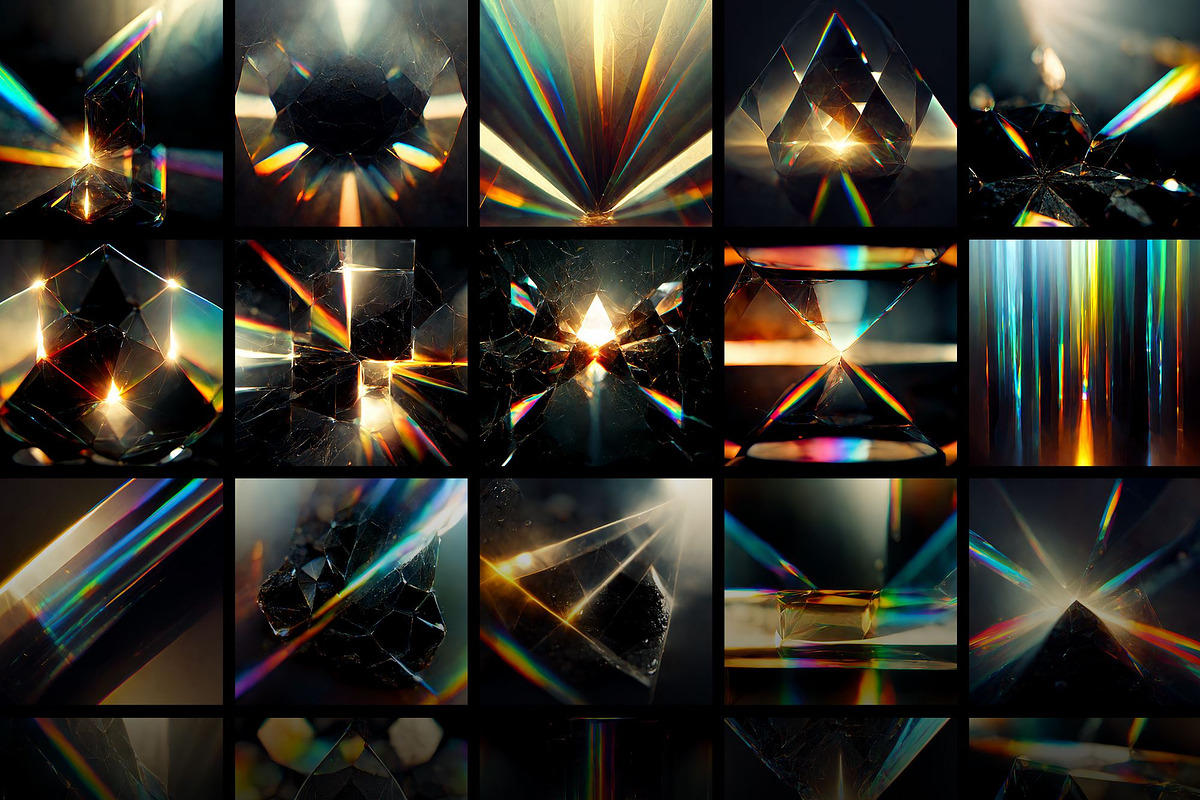 220 Crystal Prism Overlays, a Texture Graphic by Sevenstyles