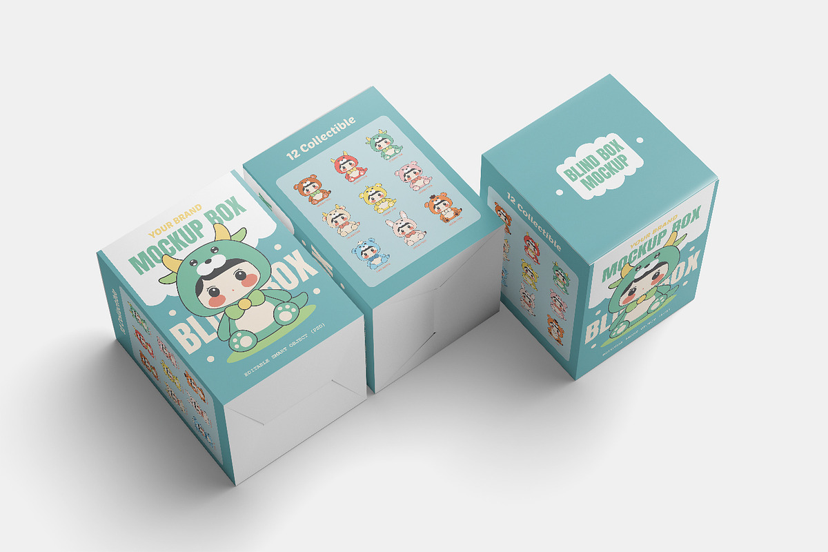 Blind Box Packaging Mockup