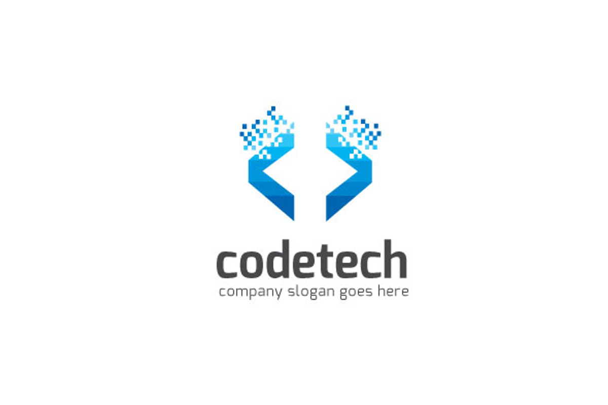 Codetech Logo, a Branding & Logo Template by Mariyana
