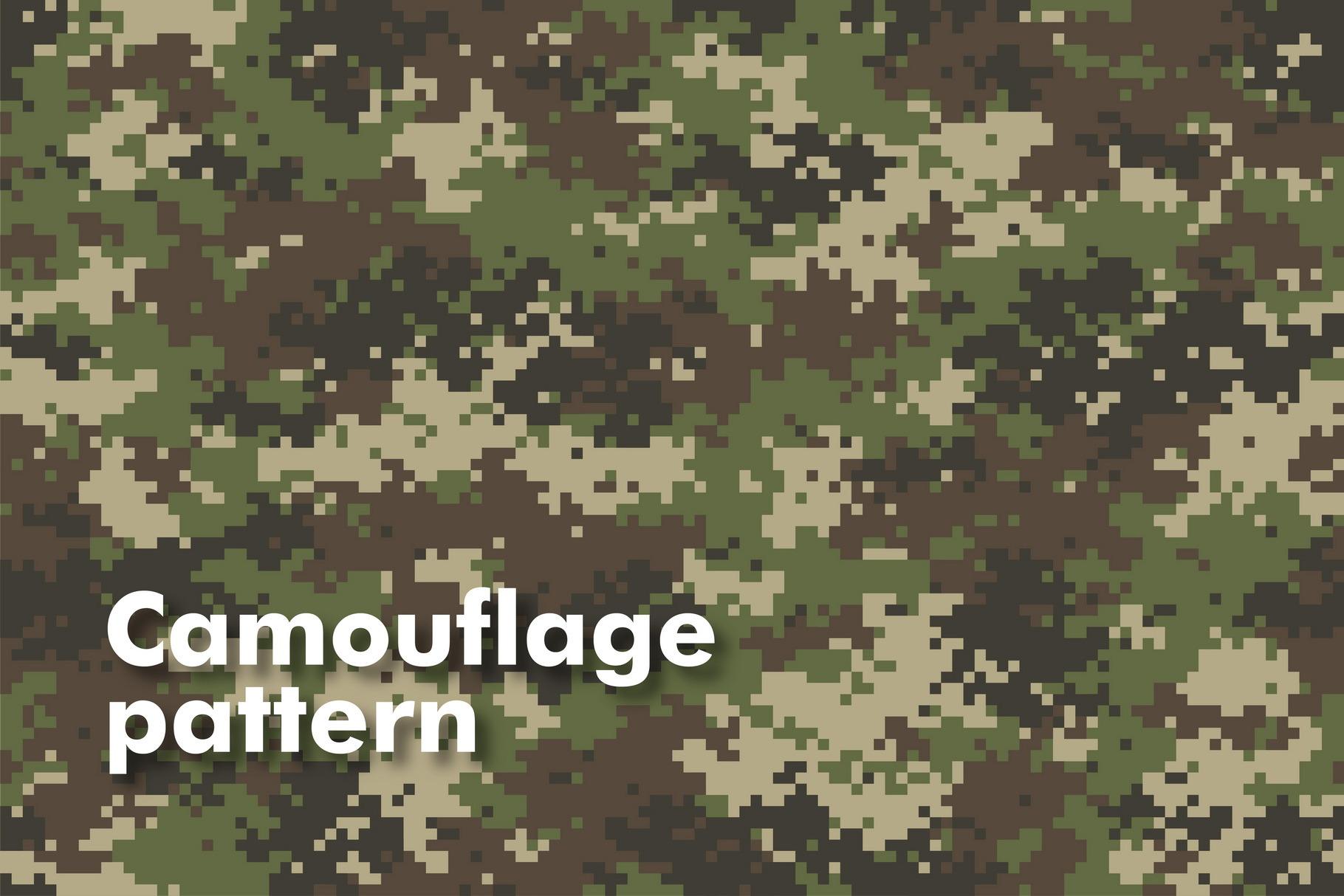 Camouflage Seamless Patterns, a Pattern Graphic by Faber14