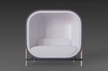 Capsule chair sofa, a 3D by NojskaAksjon