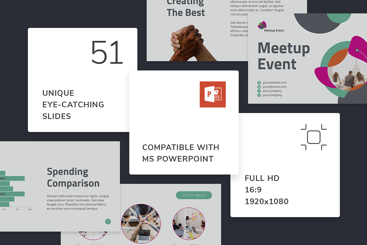 Presentation Meetup Event, a Presentation Template by TemplatesNow!
