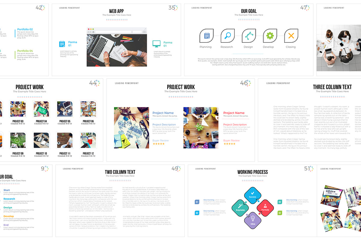 Loading PowerPoint Template, a Presentation Template by ZAAS