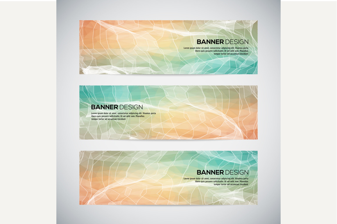 Banners with abstract background, a Decorative Illustration by Shanvood