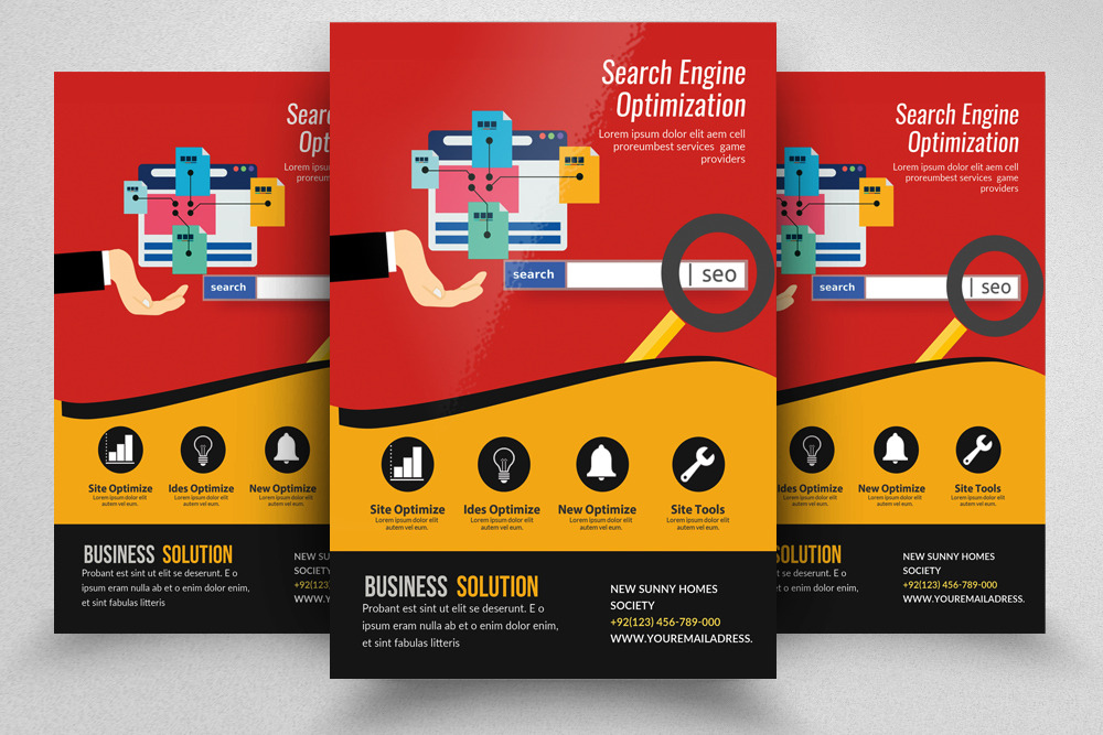 Search Engine Optimization Flyer, a Flyer Template by Business Flyers