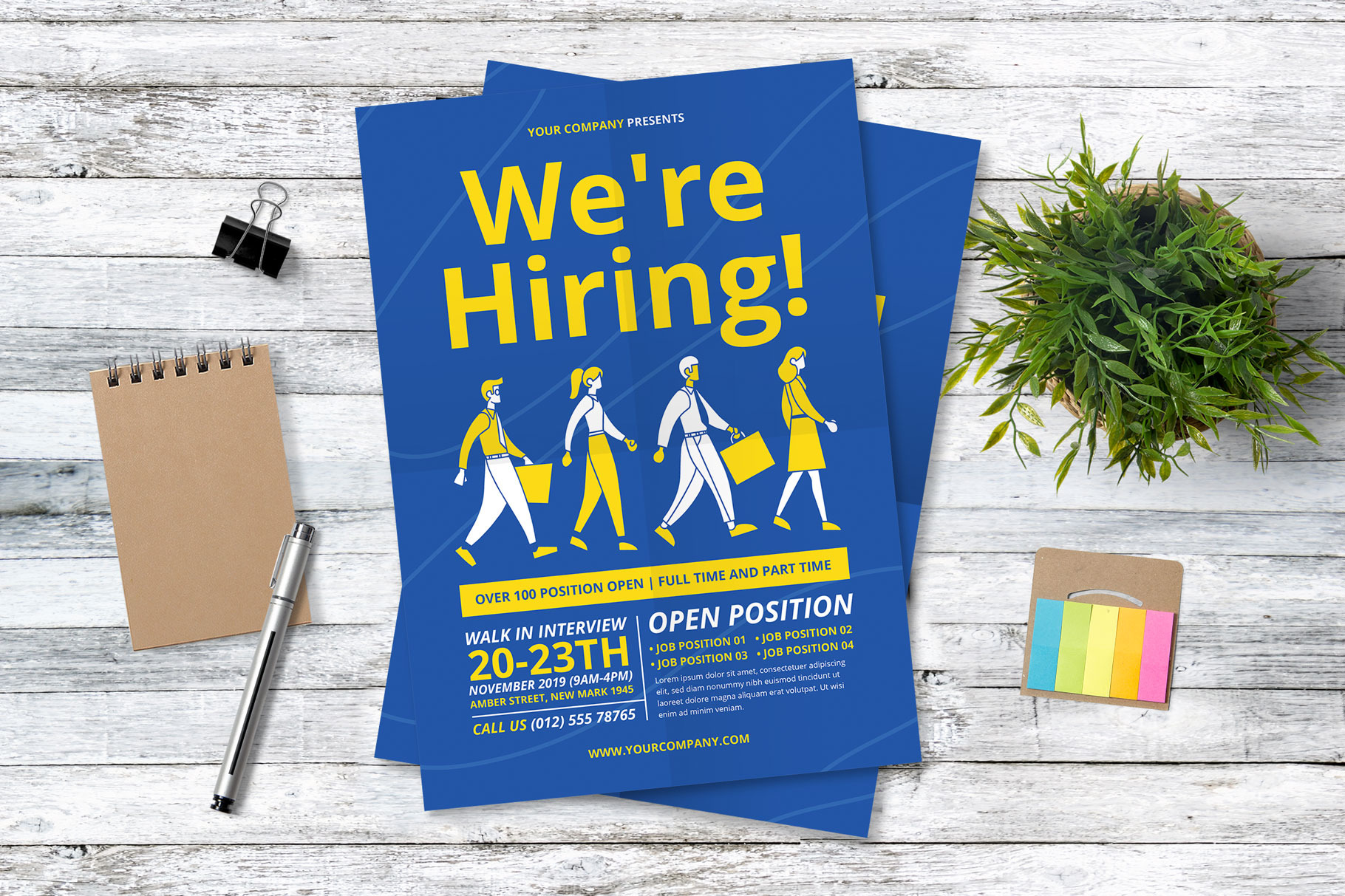 Job Vacancy Flyer, a Flyer Template by Aiyari Graphic