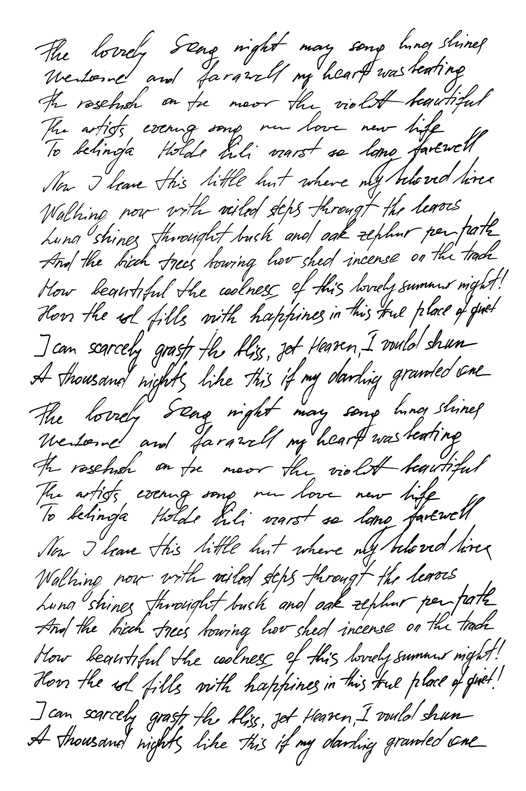 English text handwritten letter, an Arts & Entertainment Photo by ...
